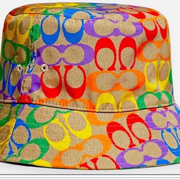 Coach | Accessories | Coach Rainbow Unisex Bucket Hat | Poshmark